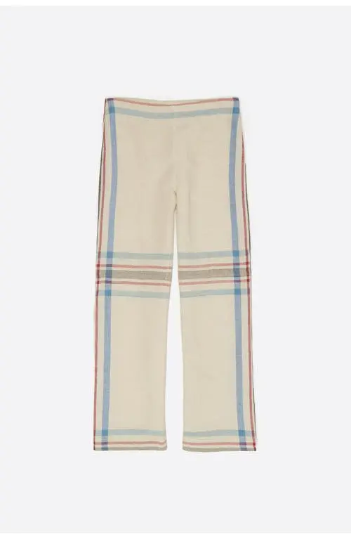 Bimba Y Lola Striped Linen Blend Trousers
