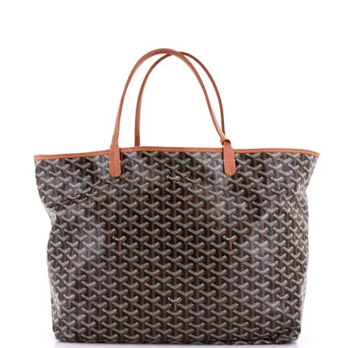 Goyard Saint Louis Tote Printed Coated Canvas Gm - Brown