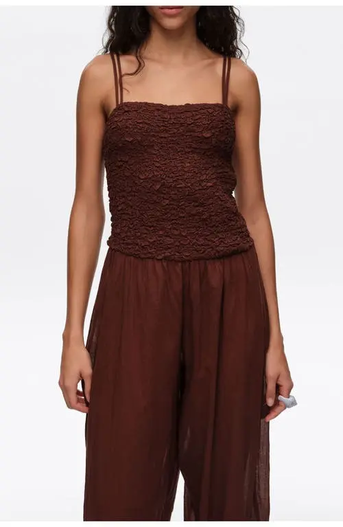 Bimba Y Lola Cotton Gathered Balloon Jumpsuit