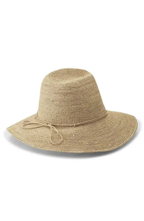 Helen Kaminski Packable Raffia Crochet Fedora