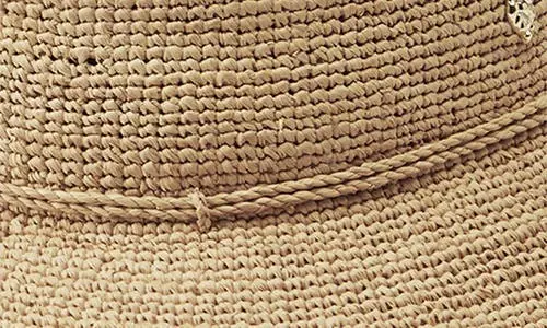 Helen Kaminski Desmonda Packable Raffia Crochet Fedora
