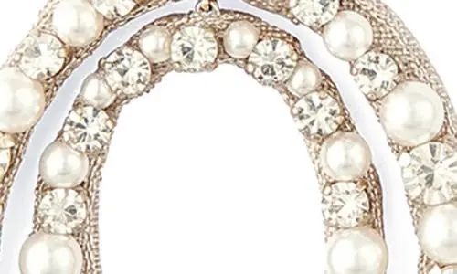 Deepa Gurnani Spencer Faux Pearl And Crystal Drop Earrings