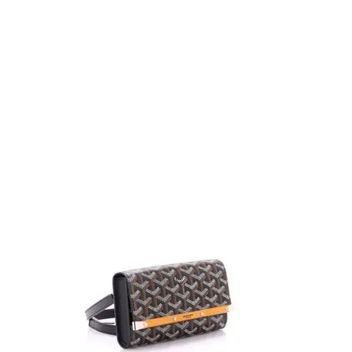 Goyard Monte Carlo Clutch With Strap Coated Canvas Pm