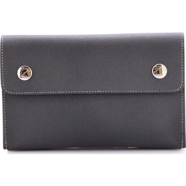 Hermès Double Snap Pochette Crossbody Epsom