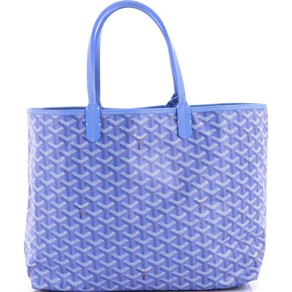 Goyard Saint Louis Reversible Tote Coated Canvas And Printed Canvas Pm - Blue