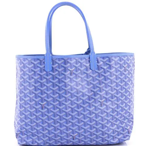 Goyard Saint Louis Reversible Tote Coated Canvas And Printed Canvas Pm - Blue