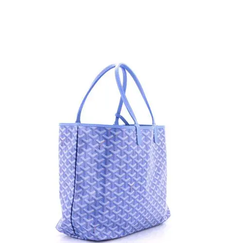 Goyard Saint Louis Reversible Tote Coated Canvas And Printed Canvas Pm - Blue