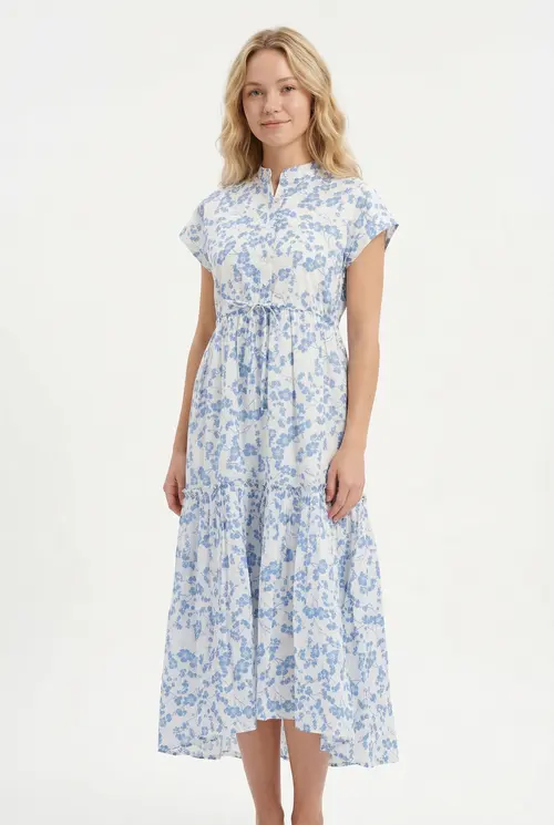 RO'S GARDEN Printed Midi Dress