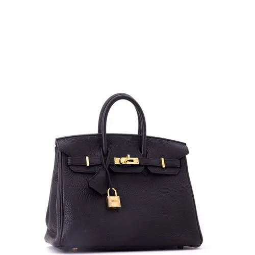 Hermès Birkin Handbag Black Togo With Gold Hardware 25 - Noir