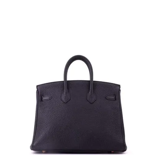 Hermès Birkin Handbag Black Togo With Gold Hardware 25 - Noir