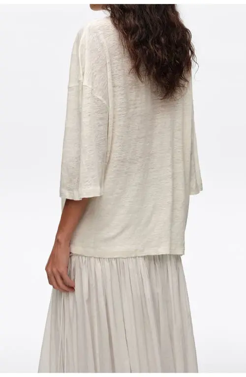 Bimba Y Lola Linen Graphic T-shirt