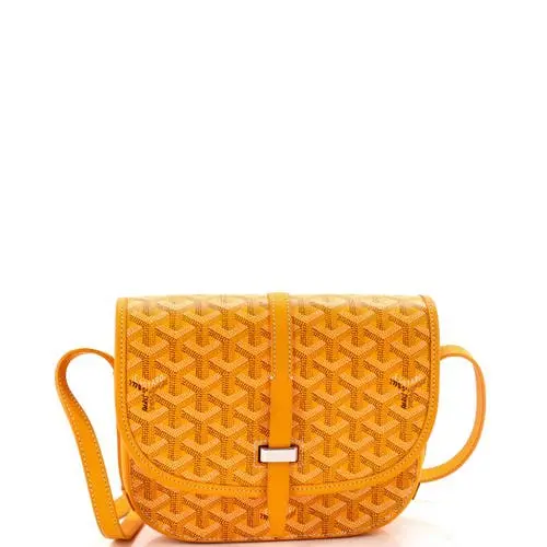 Goyard Belvedere Ii Messenger Bag Coated Canvas Pm - Yellow