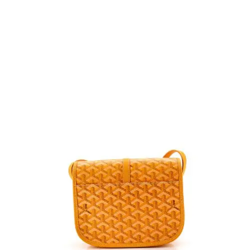 Goyard Belvedere Ii Messenger Bag Coated Canvas Pm - Yellow