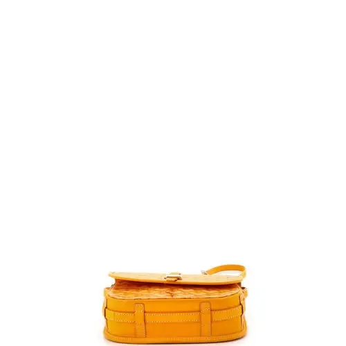 Goyard Belvedere Ii Messenger Bag Coated Canvas Pm - Yellow