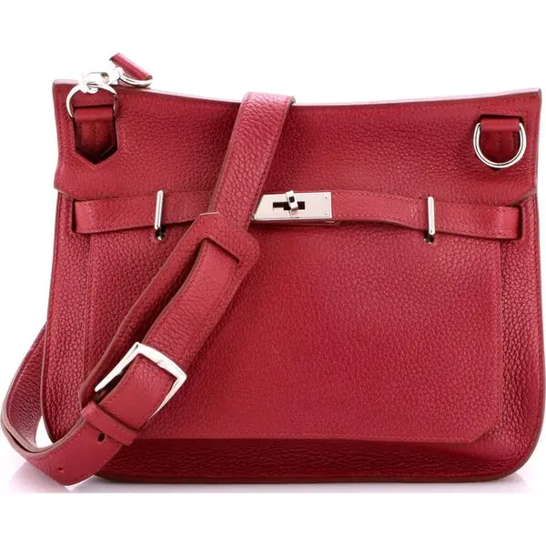 Hermès Jypsiere Bag Clemence 28 - Rubis