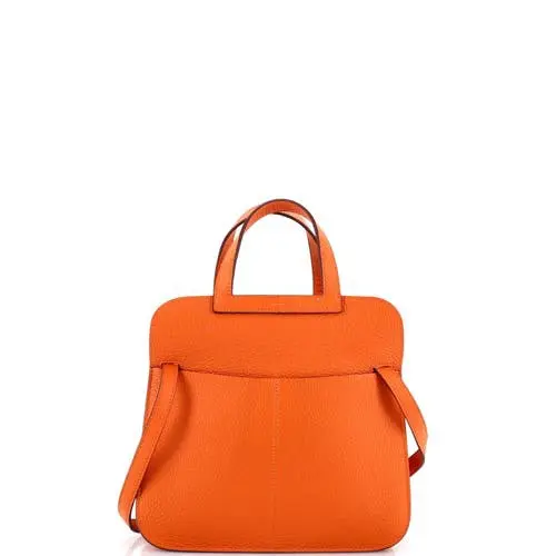 Hermès Halzan Bag Clemence 25 - Orange