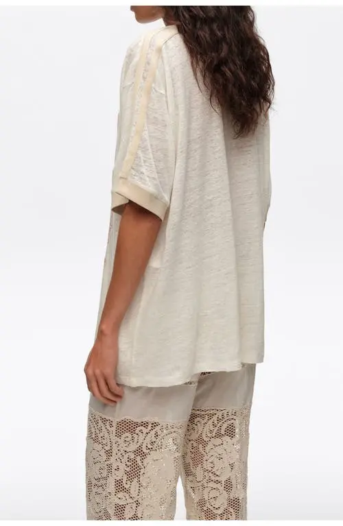 Bimba Y Lola Faded Linen Fruit Logo T-shirt