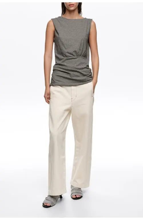 Bimba Y Lola Barrel Denim Jeans - Ecru