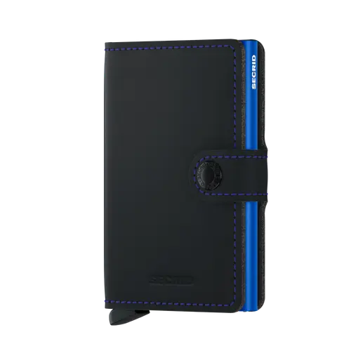 SECRID Miniwallet Matte - Black-blue