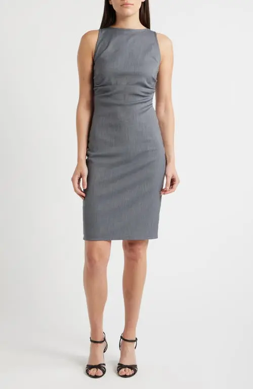 NIKKI LUND Mary Sheath Dress - Grey