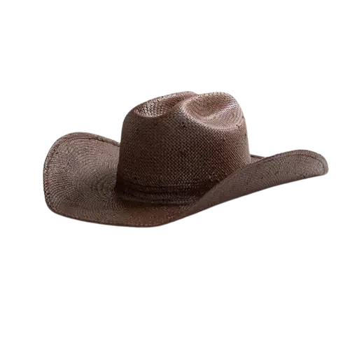 DESERI Straw Western Hat - Brown