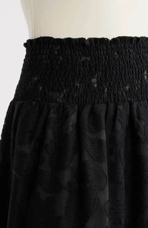 NIKKI LUND Floral Lace Maxi Skirt