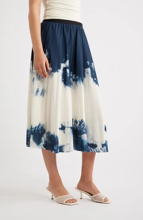 NIKKI LUND Robbie Print Midi Skirt