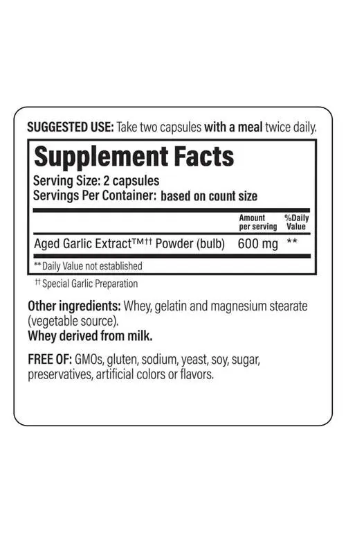 KYOLIC Aged Garlic Extract Formula 100, Cardiovascular Health, 100