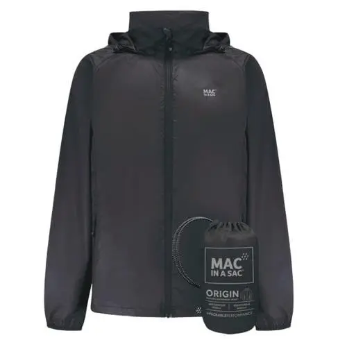 MAC IN A SAC Origin Ii Packable Waterproof Jacket - Black