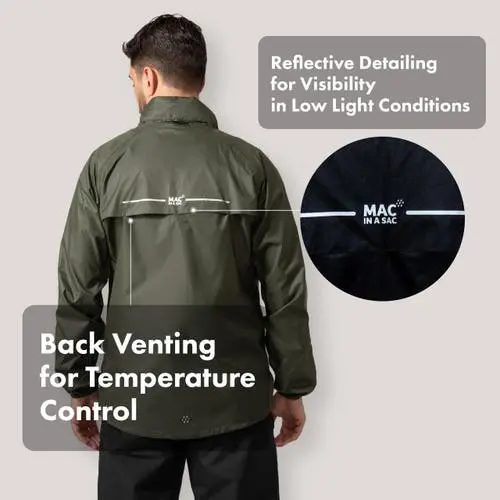 MAC IN A SAC Origin Ii Packable Waterproof Jacket - Khaki