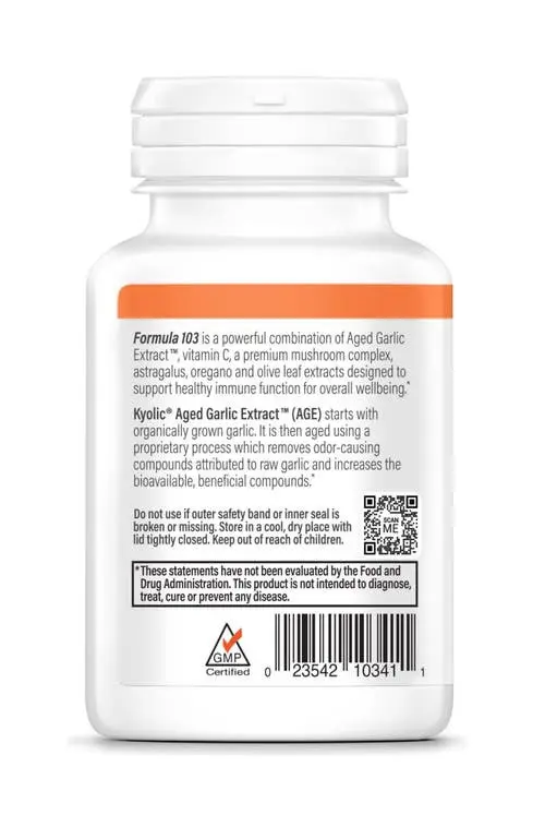 KYOLIC Aged Garlic Extract Formula 103, Immune Support