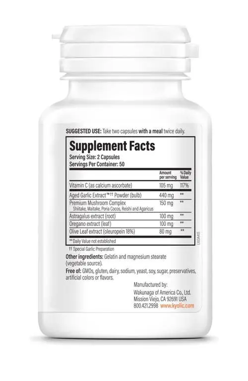 KYOLIC Aged Garlic Extract Formula 103, Immune Support