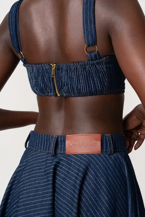 OFUURE Serena Crop Top In Pinstripe