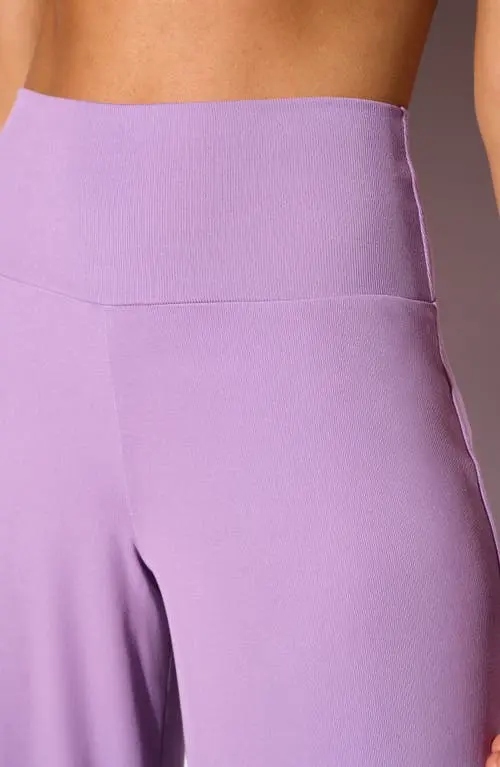 Spiritual Gangster Journey Wide Leg Jersey Pants - Amethyst