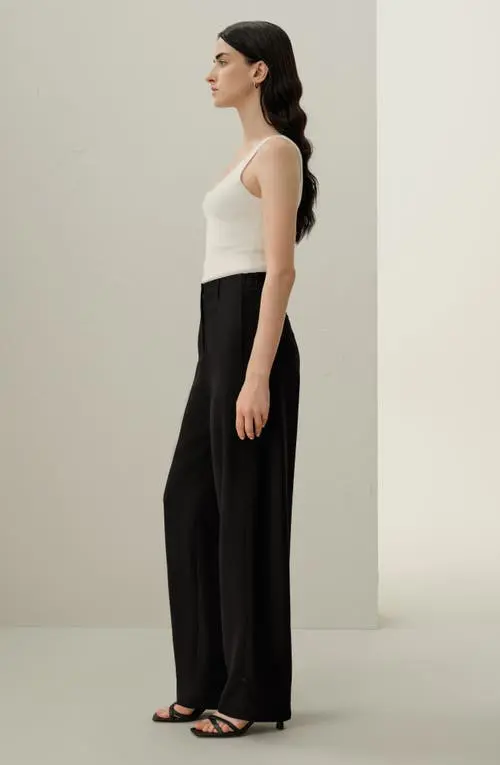 Lilysilk Curved Seam Silk Crepe Pants