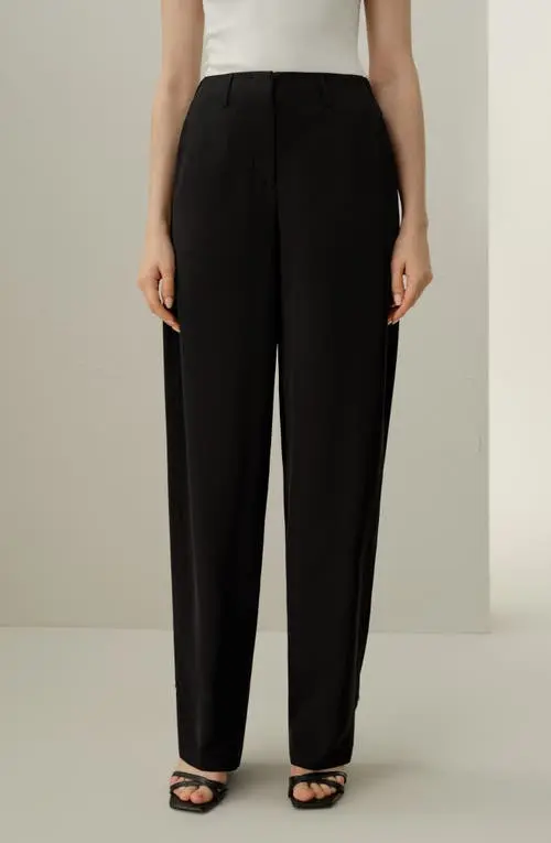 Lilysilk Curved Seam Silk Crepe Pants