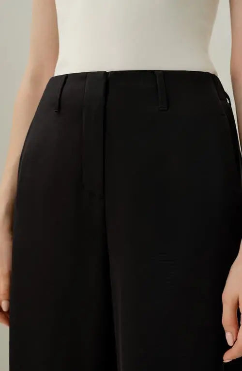 Lilysilk Curved Seam Silk Crepe Pants