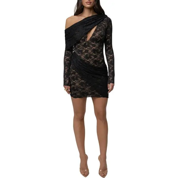 JLUXLABEL Midnight Romance Lace Dress - Black