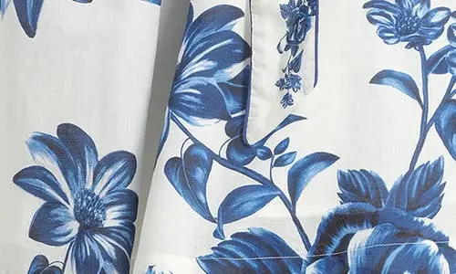 ESTELLE Nevara Floral Print Cotton Dress
