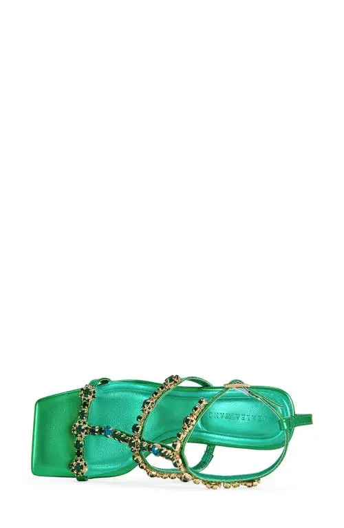 AZALEA WANG Schantelle Ankle Strap Wedge Sandal