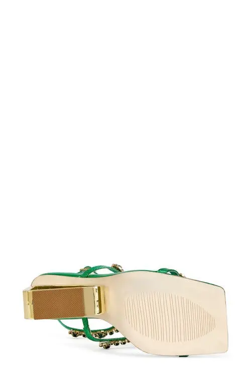 AZALEA WANG Schantelle Ankle Strap Wedge Sandal