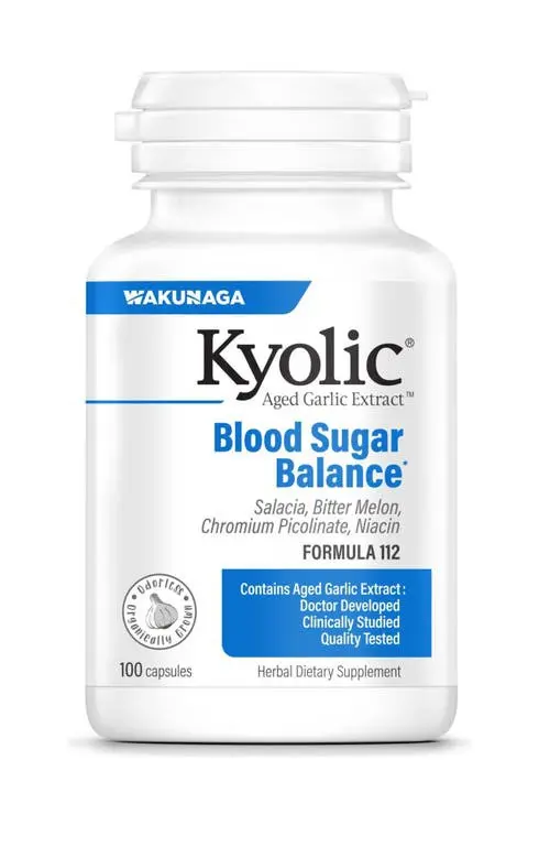 KYOLIC Aged Garlic Extract Formula 112, Blood Sugar Balance - None