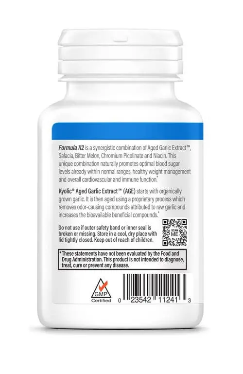 KYOLIC Aged Garlic Extract Formula 112, Blood Sugar Balance