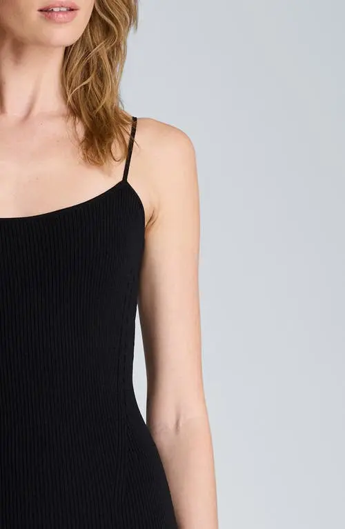 KENNETH COLE Ribbed Cami Maxi Dress - Black