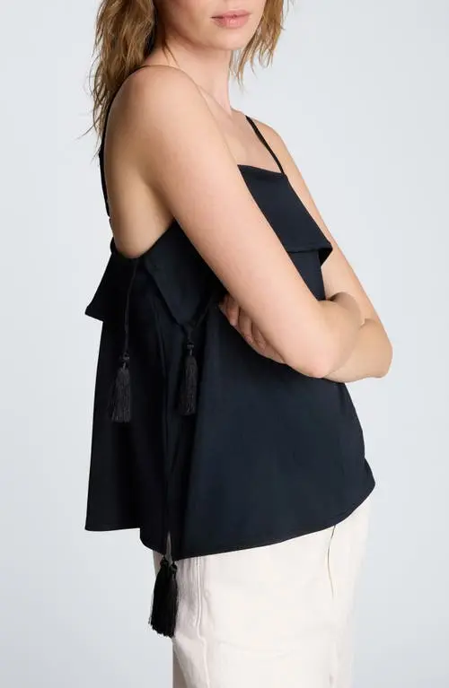 KENNETH COLE Tassel Trim Foldover Camisole