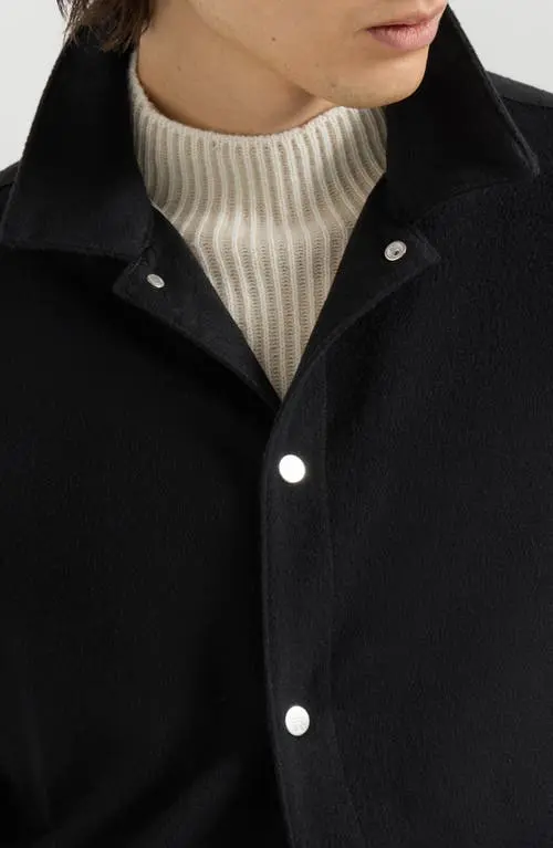 Brunello Cucinelli Lightweight Cashmere Flannel Outerwear Jacket
