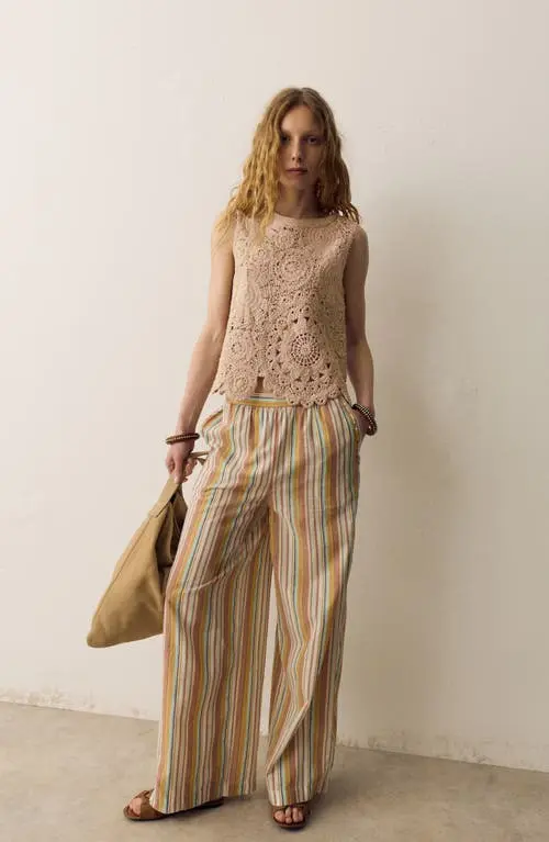 PER UNA BY M&S Crochet Knit Vest