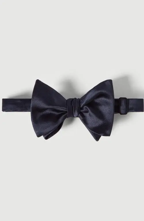 Brunello Cucinelli Cotton And Silk Satin Bow Tie - Night