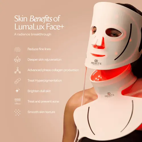 PROJECT E BEAUTY Lumalux Face+ Pro Led Light Therapy Face & Neck Mask