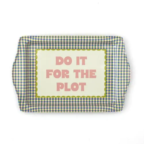 JOLLITY & CO Bookish Collection Metal Trinket Trays - Do It For The Plot